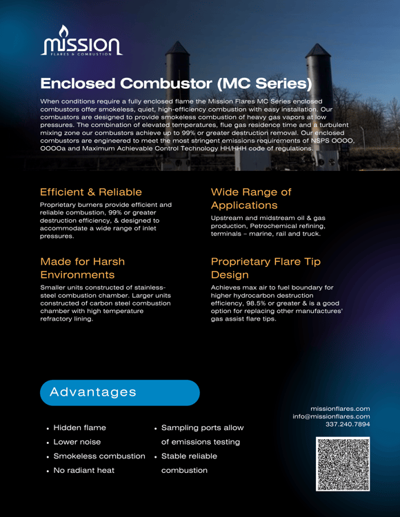 Spec Sheets | Mission Flares and Combustion